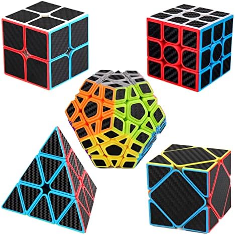 MEBEGIN Speed Cube Toys Set, 5-piece Rubik's Cube Set 2x2 3x3 5x5 ...