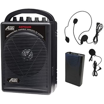 Amazon.com: Audio2000'S AWP6040 Portable, Rechargeable PA System ...