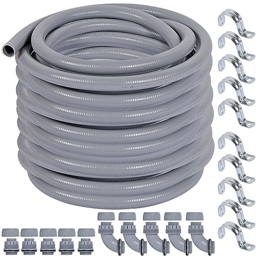 Neorexon Liquid-Tight Conduit and Connector Kit 1/2inch 150ft, Flexible ...