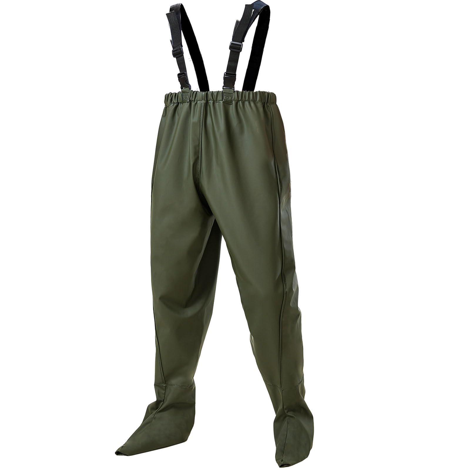 Pfeibk Fishing Waders Stocking Foot Waders PVC Waterproof Fishing Waist ...