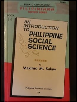 An introduction to Philippine social science (Commonwealth textbook ...