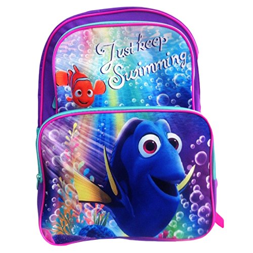 Disney Pixar Finding Dory "Just Keep Swimming" 16 Inch Backpack ...