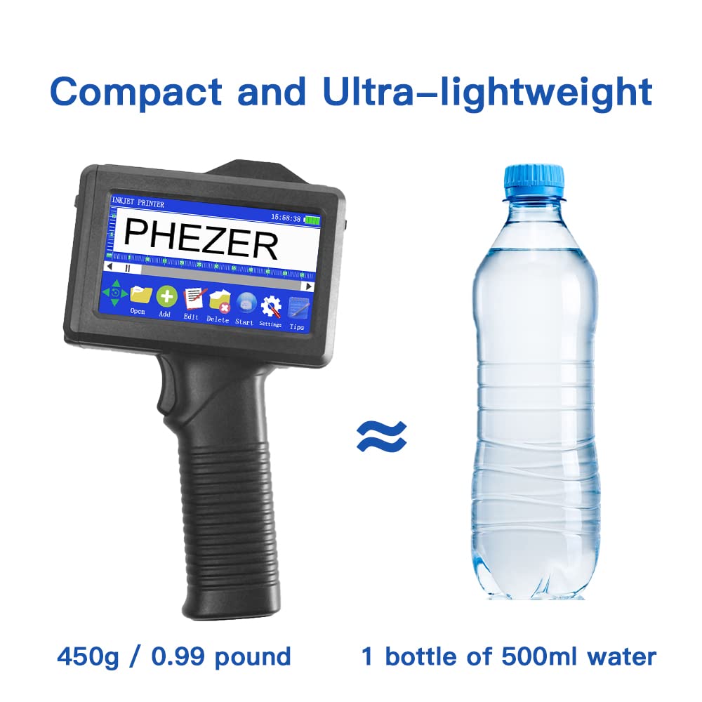 Mua Phezer Handheld Inkjet Printer for Any Surface, Lightweight and ...