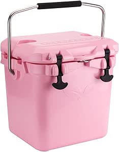 Amazon.com : F40C4TMP 20 Quart Cooler Pink Ice Chest Portable with ...