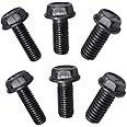 6PCS Reverse Thread Screws Black Metal 6mm 7mm 8mm Thread Reverse ...
