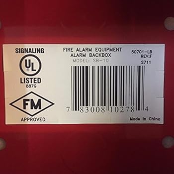 Notifier SB-10 - Surface- Mount Back Box for Pull Stations - - Amazon.com