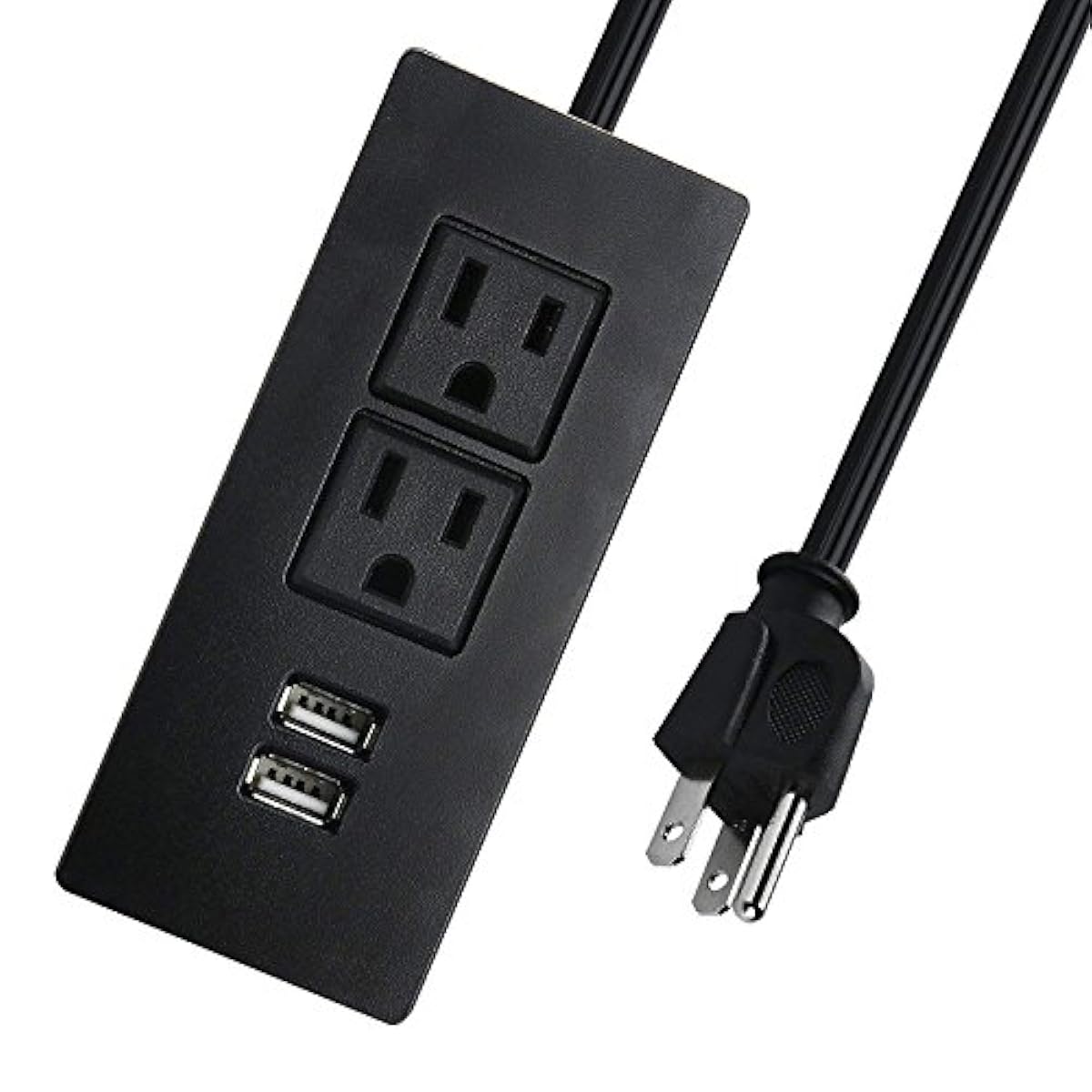 Desktop Receptacle Outlet with USB, Recessed Power Strip Socket, 3 ...