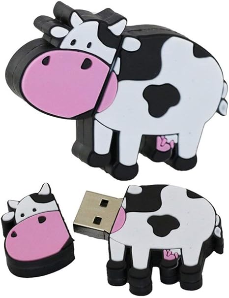 Amazon.com: 64GB Cow Shape USB Memory Stick USB 2.0 Data Storage Pen ...