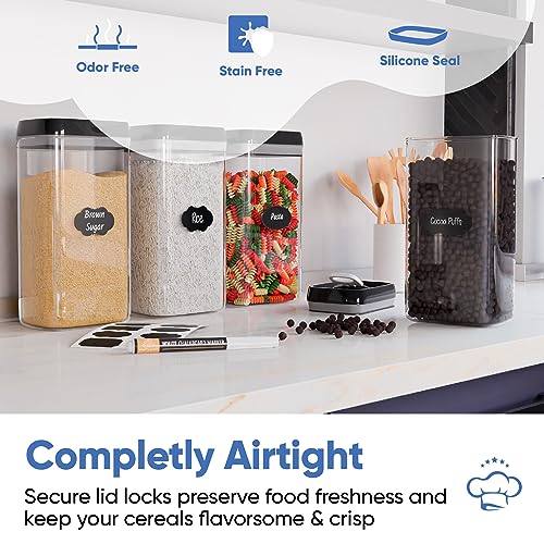 Chef's Path Airtight Food Storage Boxes with Labels - Kitchen Storage ...