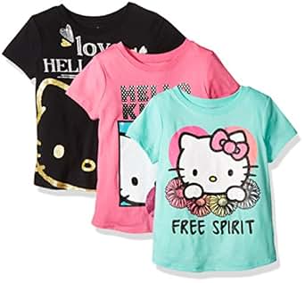 Amazon.com: Hello Kitty Girls' 3 Pack T-Shirt: Clothing
