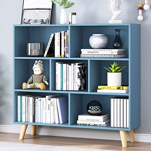 IOTXY Wooden Open Shelf Bookcase - 3-Tier Floor Standing Display ...