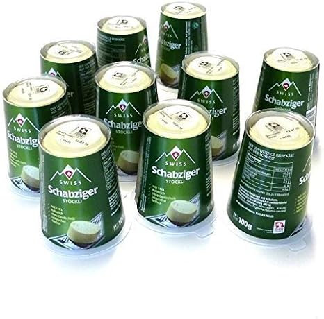 Swiss Schabziger Stöckli Low-Fat Cheese Swiss Cheese Grater 10x100g ...