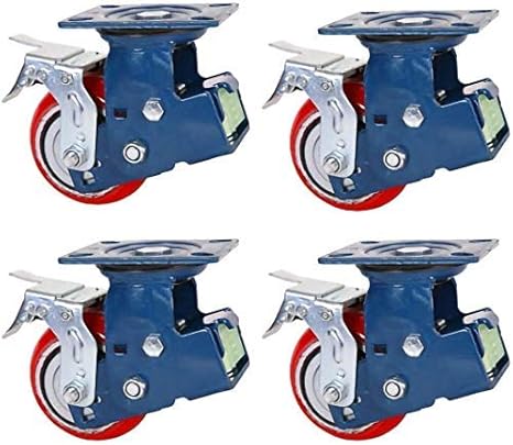 Ruedas para servicio pesado, 5,6,8 pulgadas, doble resorte, doble ...