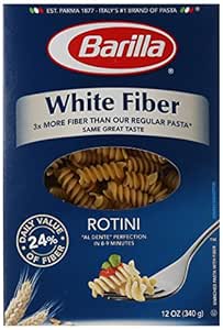 Amazon.com: Barilla White Fiber Pasta, High Fiber Rotini Spiral Pasta ...