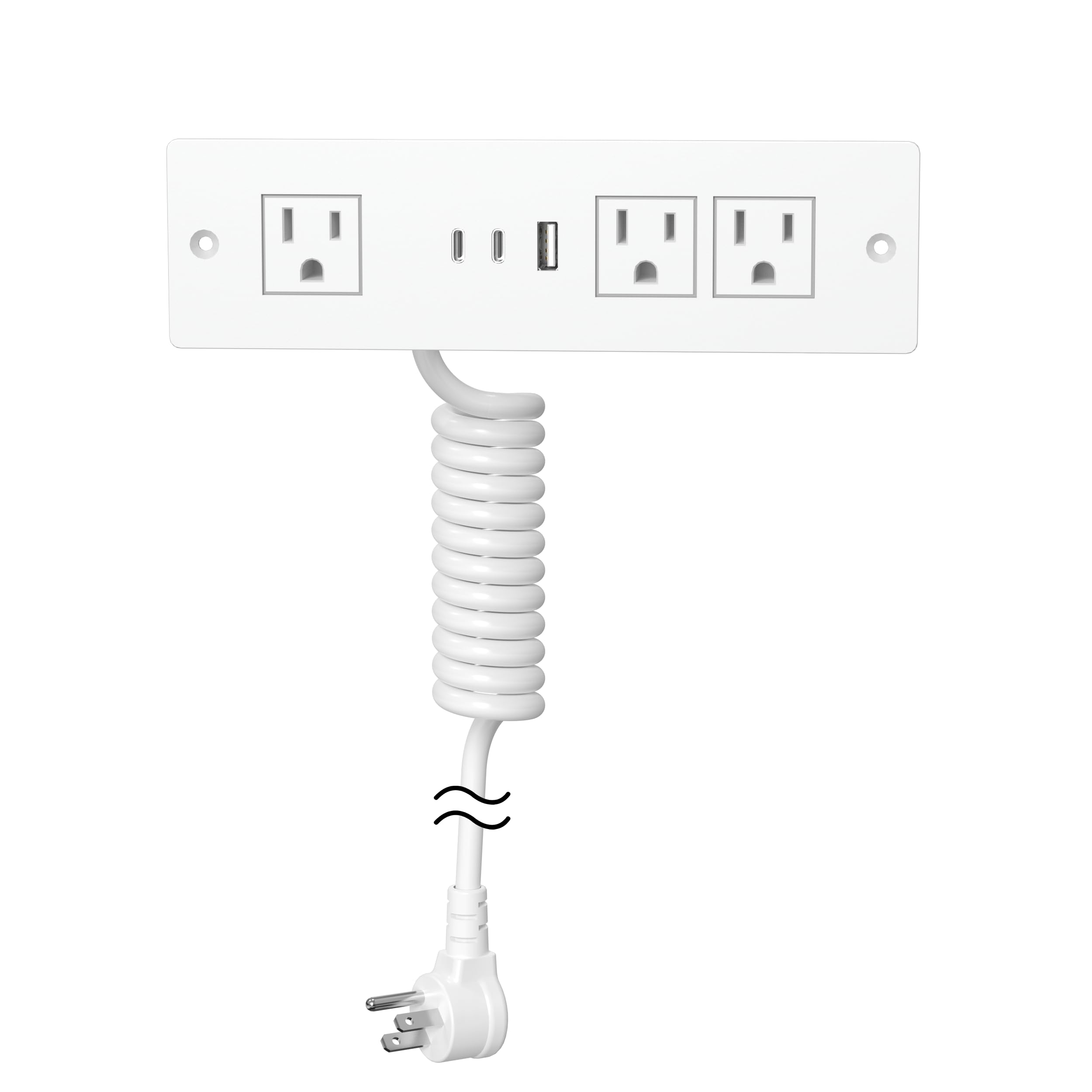 Furniture Drawer Outlet, Recessed Power Strip with (3) PD 20W USB Ports ...