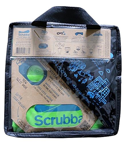 Scrubba Portable Wash Bag Kit (5 Pieces) – Hand Washing Machine System ...