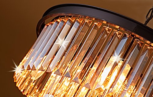 Saint Mossi Modern Amber K9 Crystal Bar Lantern-shaped Raindrop ...