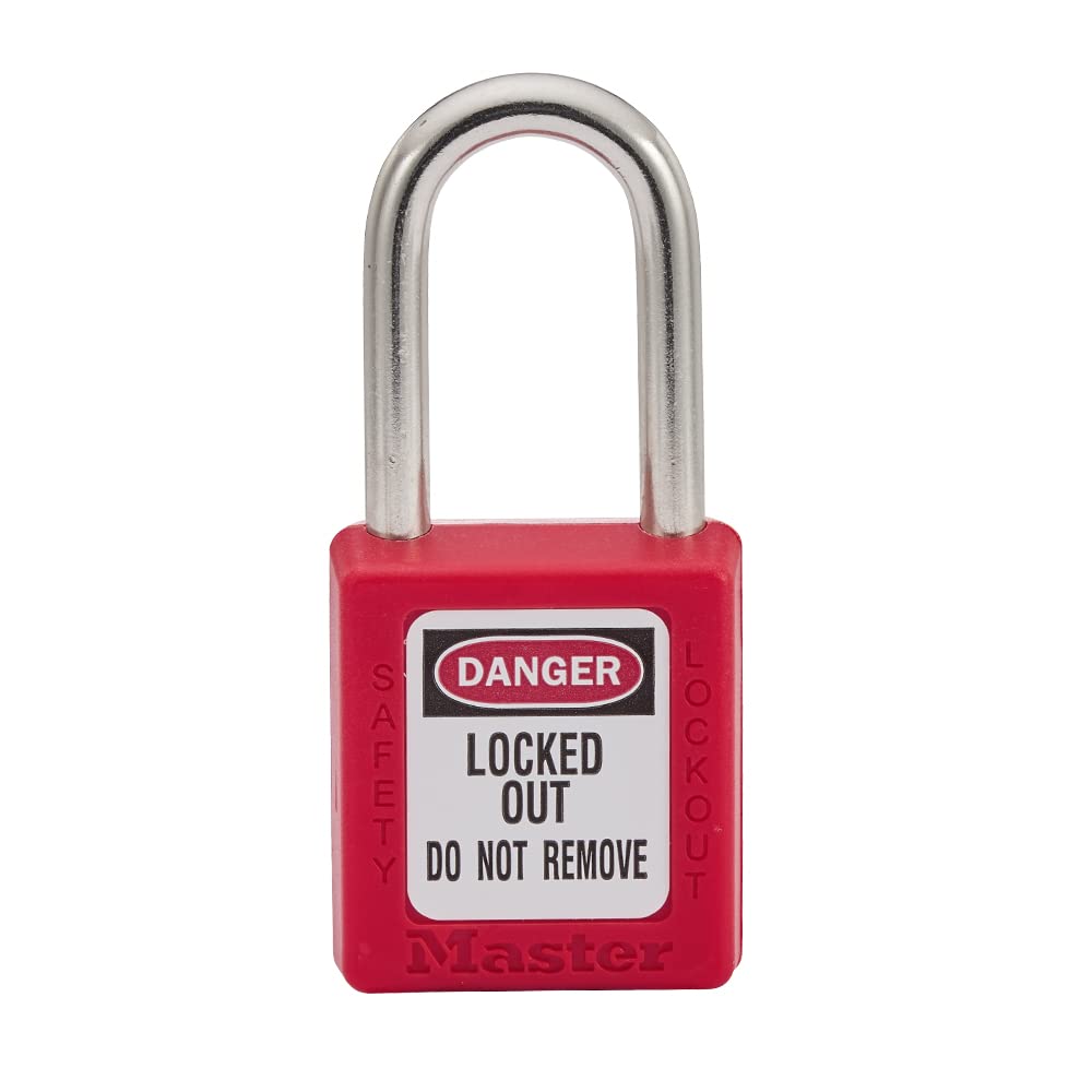 Mua Master Lock Red Lockout Tagout Safety Padlock with Key, Metal ...