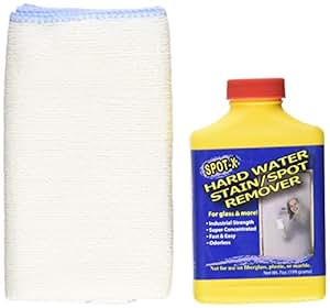 Amazon.com: Spot-x Hard Water Stain and Spot Remover, Whit Micro Fiber ...