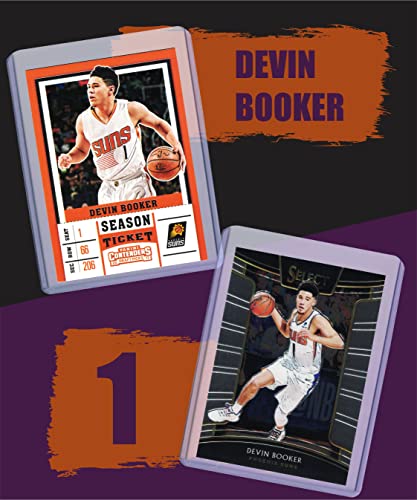 Devin Booker Basketball Cards Assorted (5) Bundle - Phoenix Suns ...