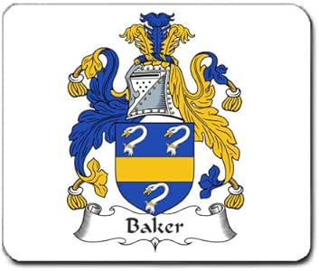 Amazon.com : Baker Family Crest Coat of Arms Mouse Pad : Office Products