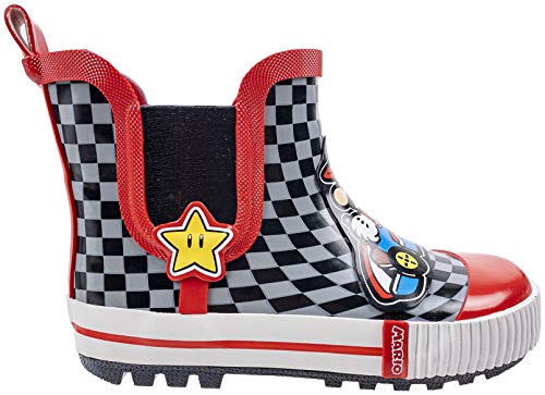 Super Mario Nintendo Rain Boots,Mid Height Slip on Boots,Red Green ...