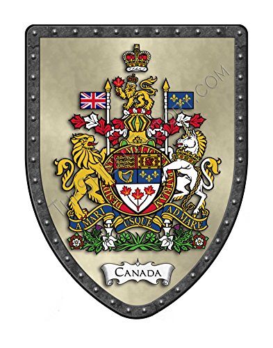 Amazon.com: The Shield Factory Canada Coat of Arms Country Display ...