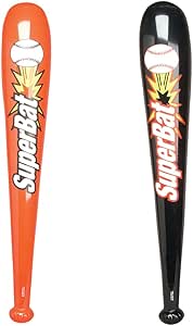 Amazon.com : Inflatable Baseball Bats - Black or Orange - One Dozen ...