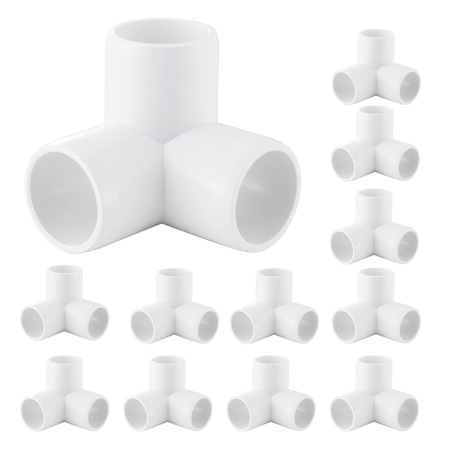Carvedexquisitely 3/4 inch 3-Way PVC Pipe Fittings, PVC 3-way Fitting ...