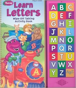 Barney Learn Letters Wipe-Off Talking Activity Book (Play-a-Sound ...