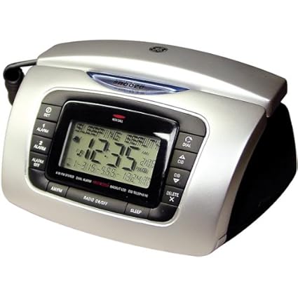 GE Corded Bedroom Phone with Call Waiting/Caller ID Silver/Black ...