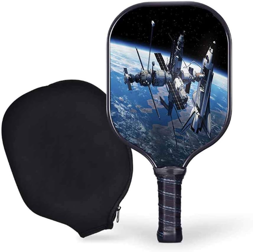 LCGGDB Outer Space Pickleball Paddle Set, Space Shuttle and Station ...