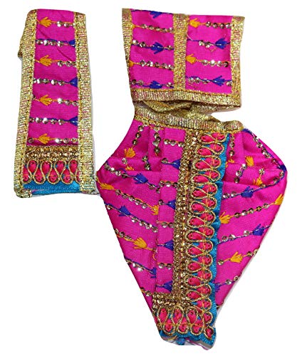 Buy Reliable Ganpati/Krishna Dhoti Dress Set/Poshak for God/Dhoti Set ...