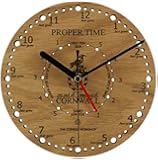 Wooden Time + Tide Wall Clock - Cornish Dreckly Time - WC.W.DTT01 ...