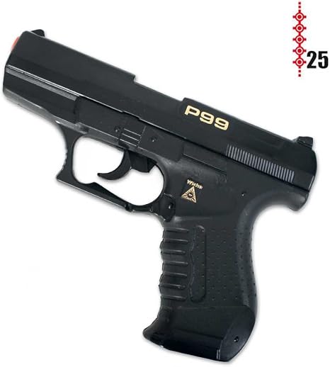 KarnevalsTeufel Pistole Agent P99 Spielzeugpistole Kinder Polizei Agent ...