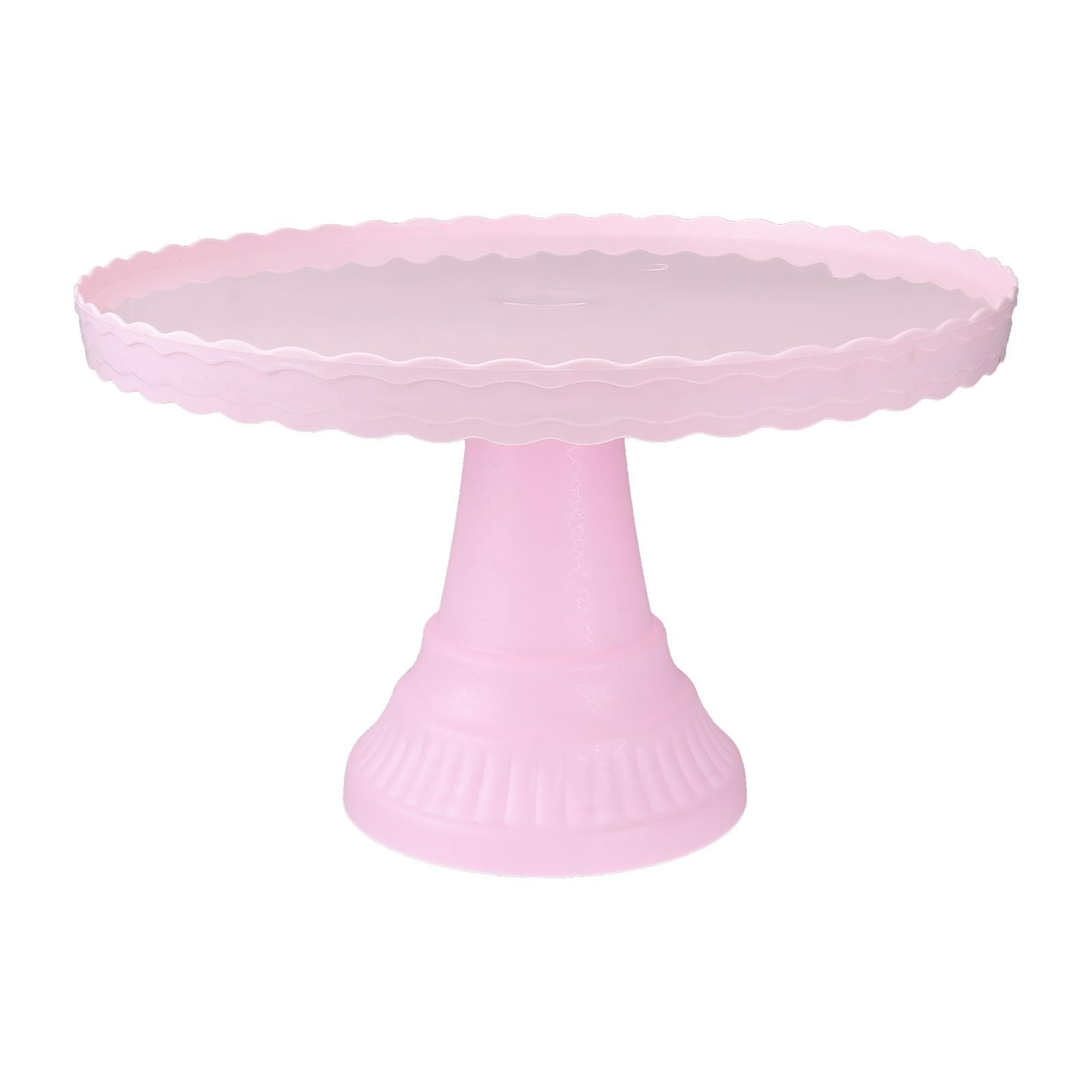 Pink Cake Stand Plastic Round Display Stand Wedding Cake Stand Cupcake ...