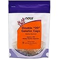 Amazon.com: NOW Supplements, Empty Gelatin Capsules, Double "00 ...