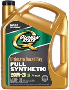 Amazon.com: Quaker State Full Synthetic 0W-20 Motor Oil (5-Quart ...