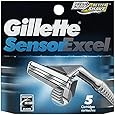 Amazon.com: Gillette SensorExcel Cartridges, 5 cartridges, Mens Razors ...