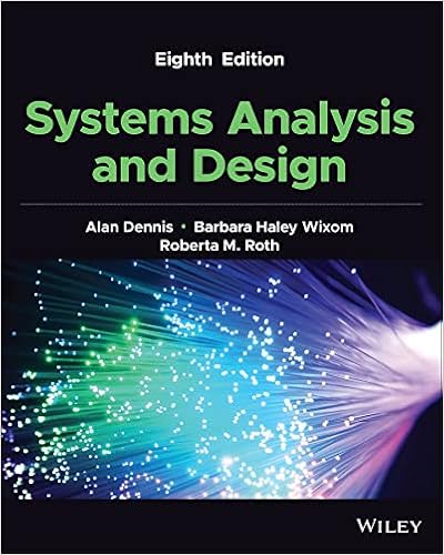Systems Analysis And Design 8th Edition Solutions Course Hero