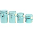 Amazon.com: Canister Sets For The Kitchen (4 Piece) Turquoise, High ...