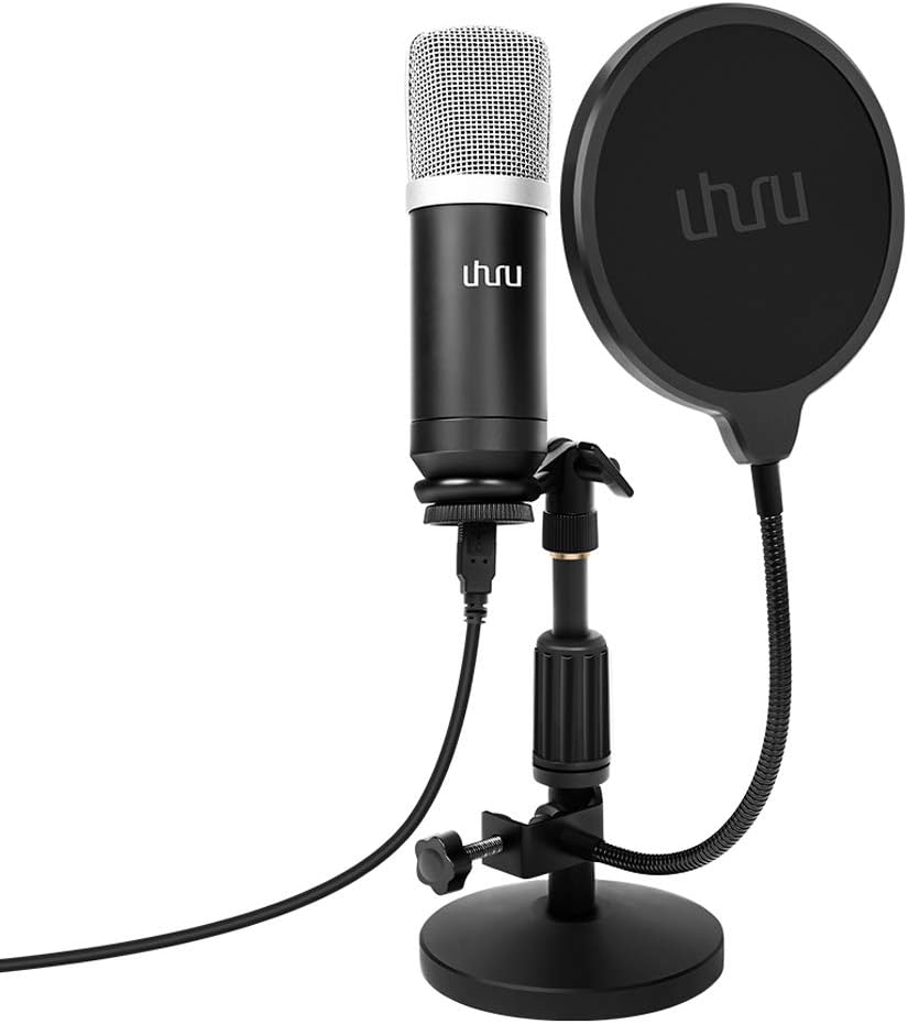 USB Microphone, UHURU Professional 192KHZ/24Bit Studio Cardioid ...
