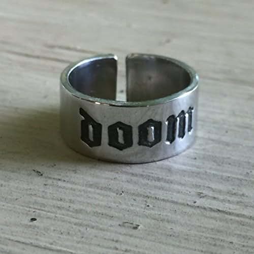Amazon.com: Doom Ring - Your choice of Metal - Adjustable: Handmade