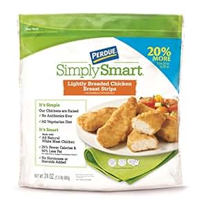 Perdue Simply Smart Organics Lightly Breaded Chicken Strips, 24 oz ...