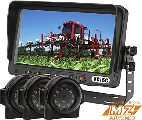 7 Inch Rear View Backup Camera System, Agriculture Tractor Cctv Camera ...