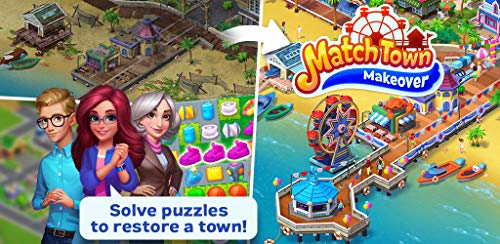 Match Town Makeover: Match 3 Puzzle and City Building Game: Amazon.com ...