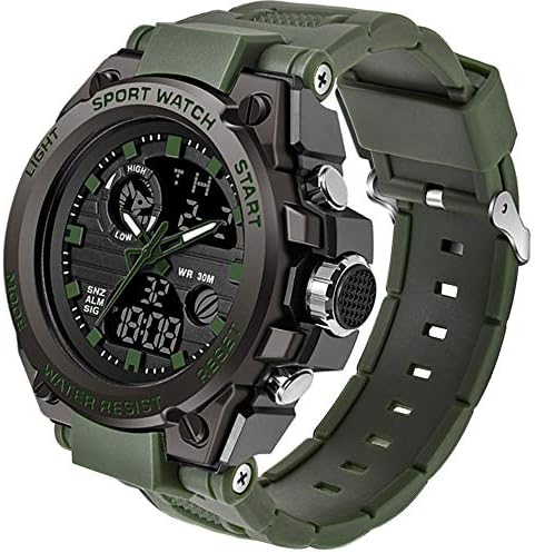 findtime Men's LED Large Face Digital Watch, Green price in Saudi ...