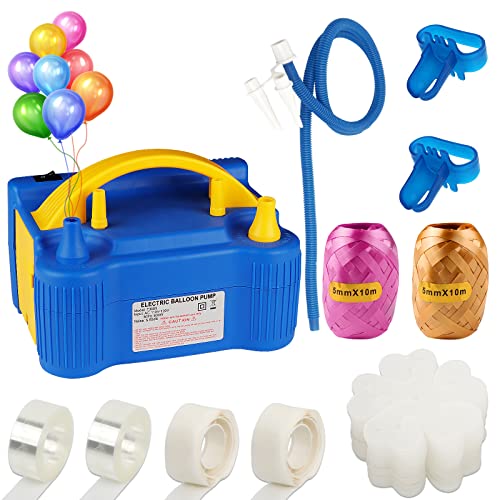 OurWarm Balloon Pump Electric, Portable Dual Nozzles Electric Balloon ...