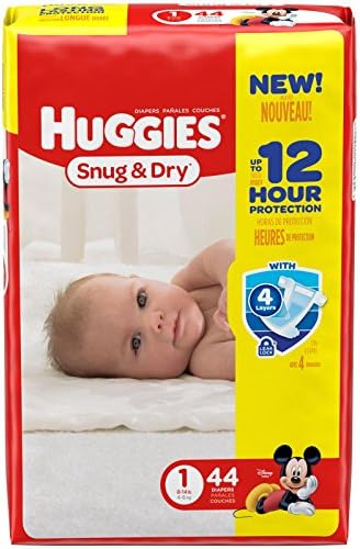 Huggies Snug & Dry Baby Diapers, Size 1, 44 Ct price in Saudi Arabia ...