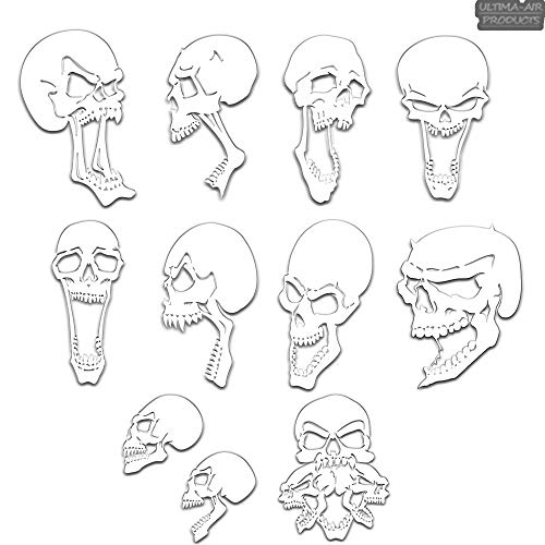 Richard Markham Screamer Skull Stencils Full Set (10 pieces) - Reusable ...